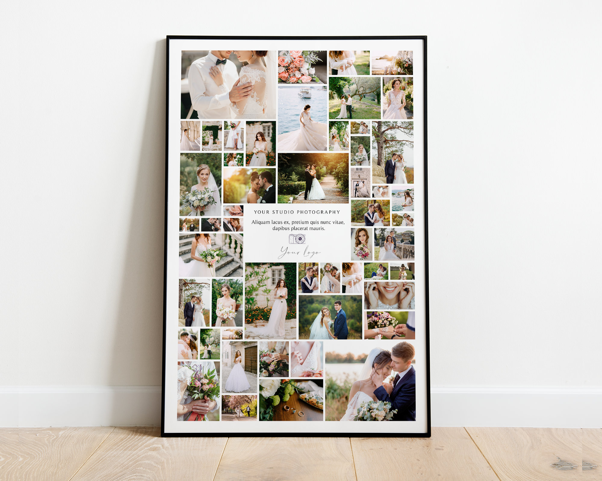 Poster Size Photo Collage Template Editable Funeral Poster - Etsy UK