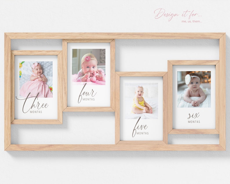 First Birthday Photo Banner, 1st Birthday Photo Banner, Modern ...