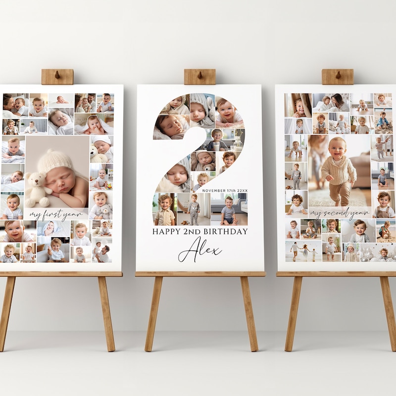 2nd Birthday Poster - Etsy