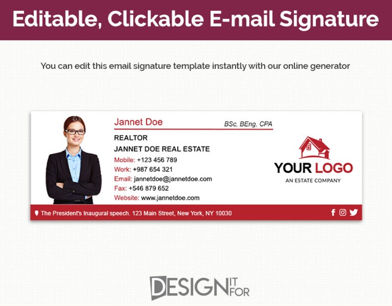 Realtor Email Signature Template