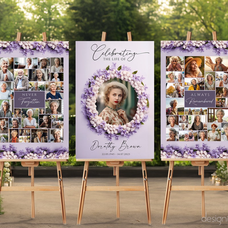 Funeral Memorial Posters - Etsy