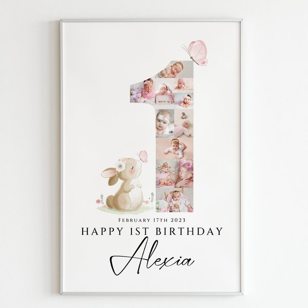1st Birthday Poster - Etsy