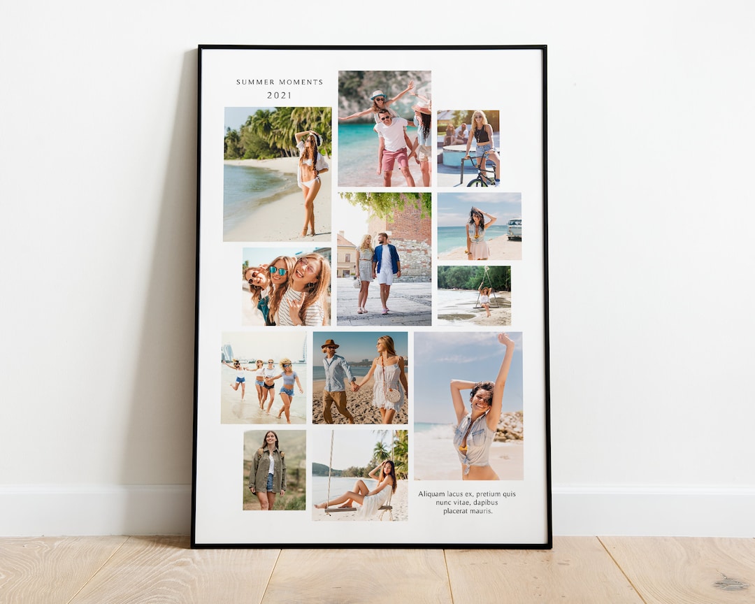 Modern Photo Collage Template, PSD, Canva Collage, 24x36, 18x24, 8,5x11 ...