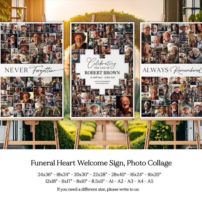 Funeral Collage for Dad - Etsy