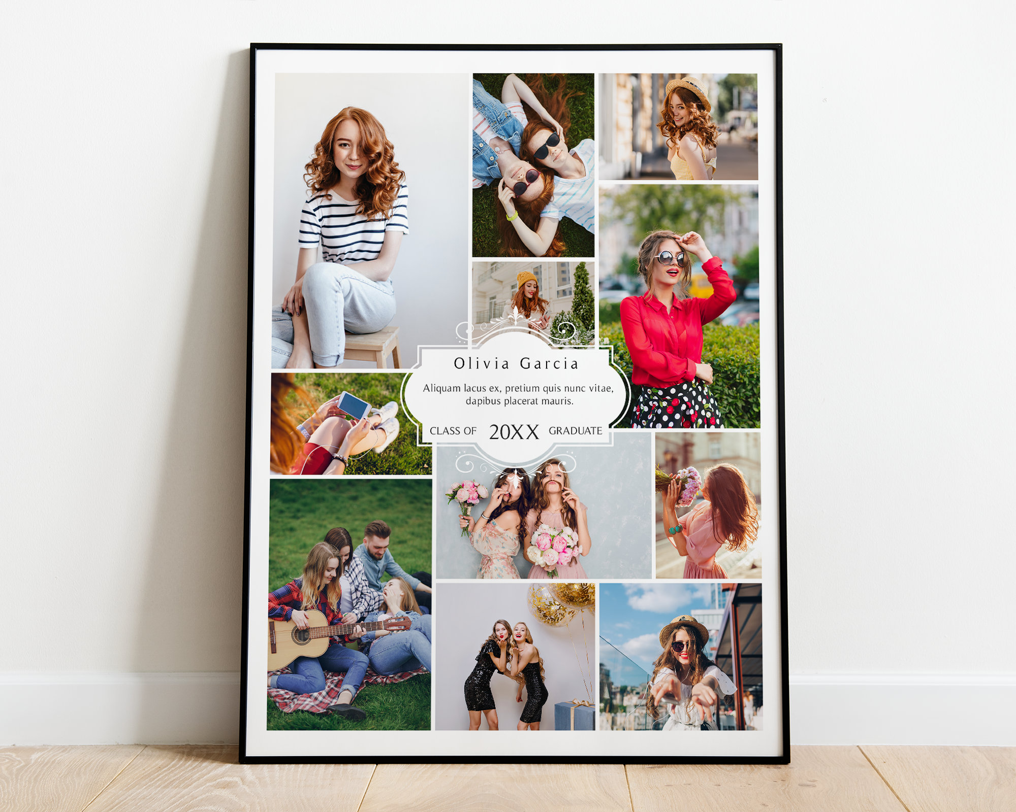 Letter Size Photography Collage Template Yearbook Ad - Etsy