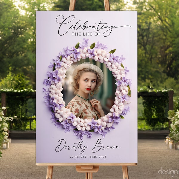 Celebration of Life Poster - Etsy