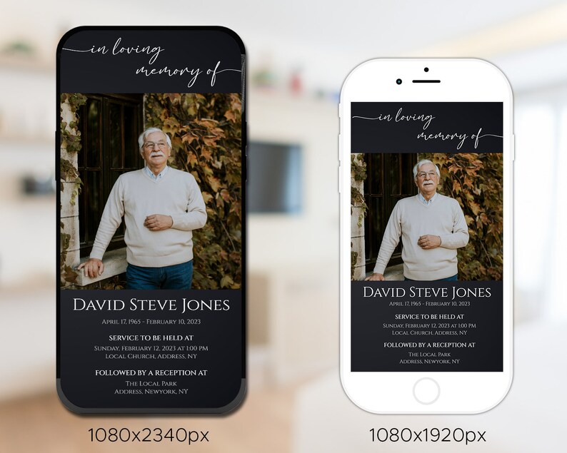 Funeral Digital Invitation, Funeral Evite, Funeral Invite, Funeral ...