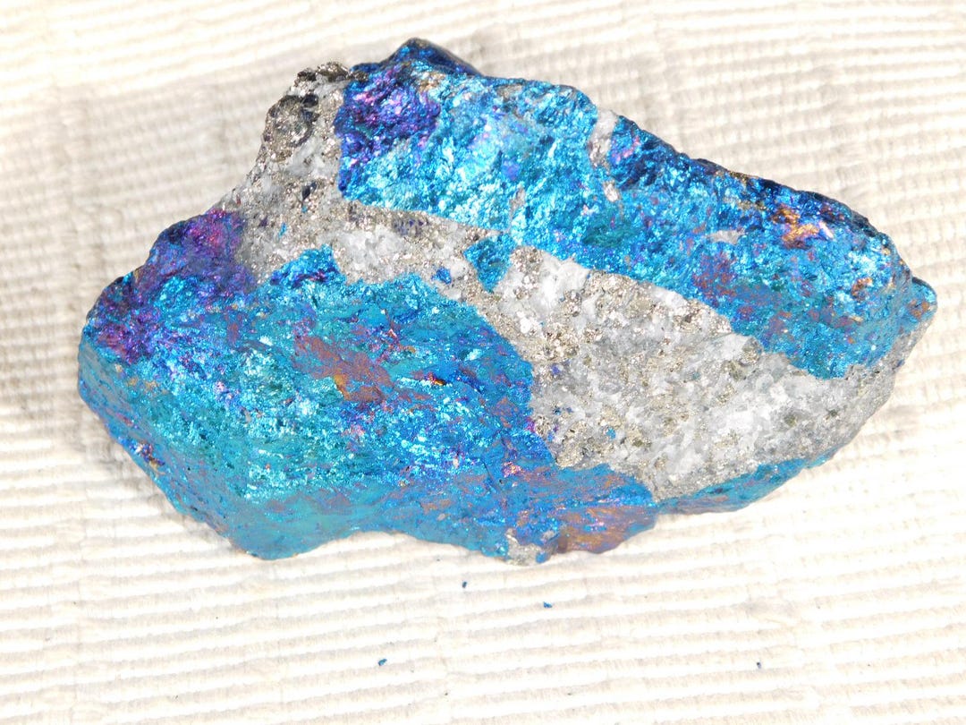 BIG! Bright IRIDESCENT Peacock Copper Chalcopyrite or Peacock Ore ...