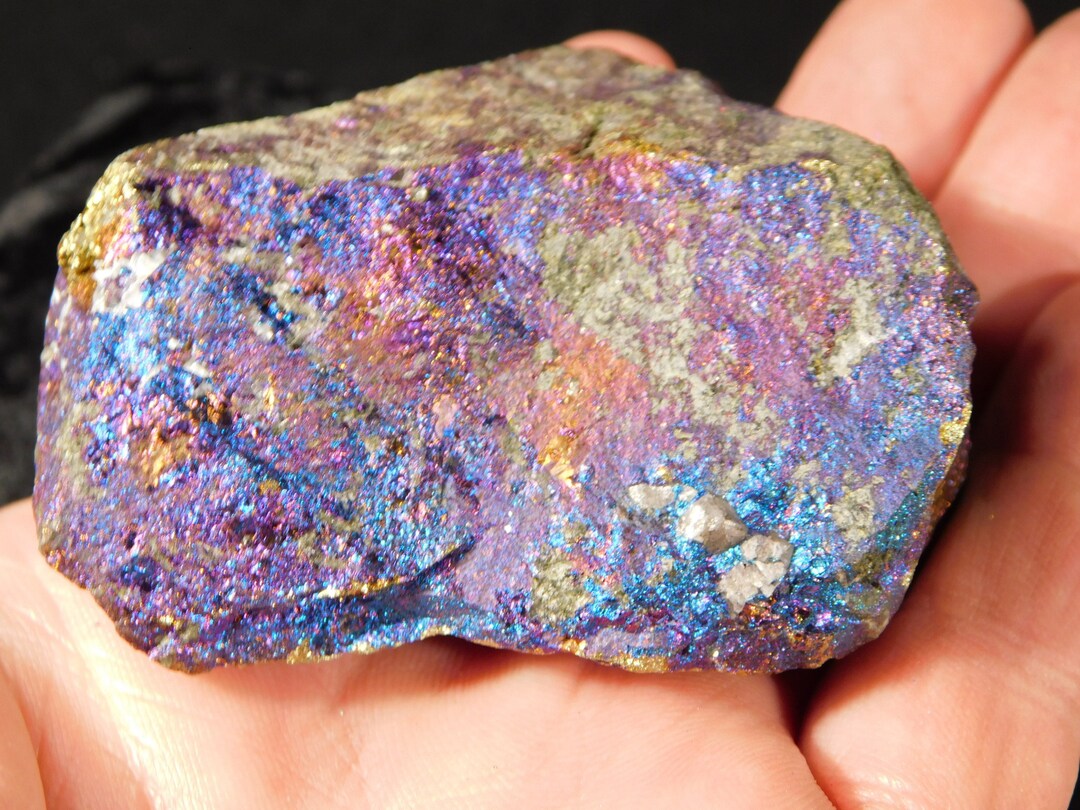 VIVID Blue Copper and Purple Peacock Copper ... Chalcopyrite or Peacock ...