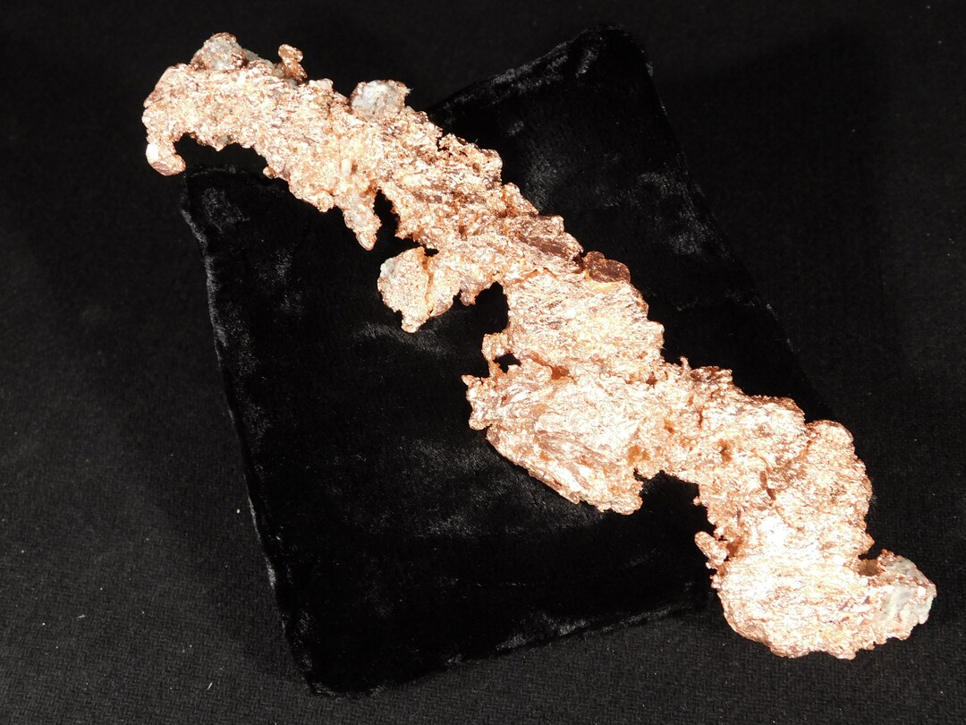 LONG and HEAVY COPPER Nugget or Native Copper Float From Michigan 316gr ...