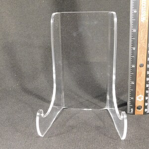 Easel Display Stand Clear Lucite Small Size for Plates, Pictures and ...
