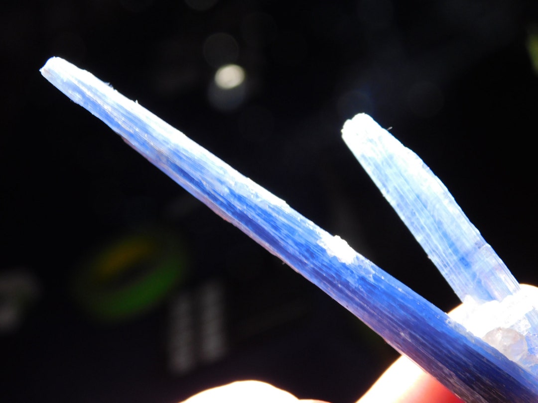 Long! BLUE KYANITE Crystal Cluster With Translucent Quartz! 41.3gr - Etsy