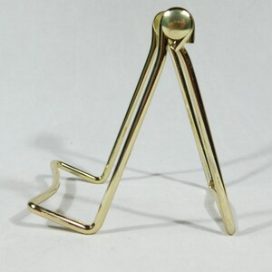 Easel Display Stand Adjustable Folding Small Size Gold Color Metal - Etsy