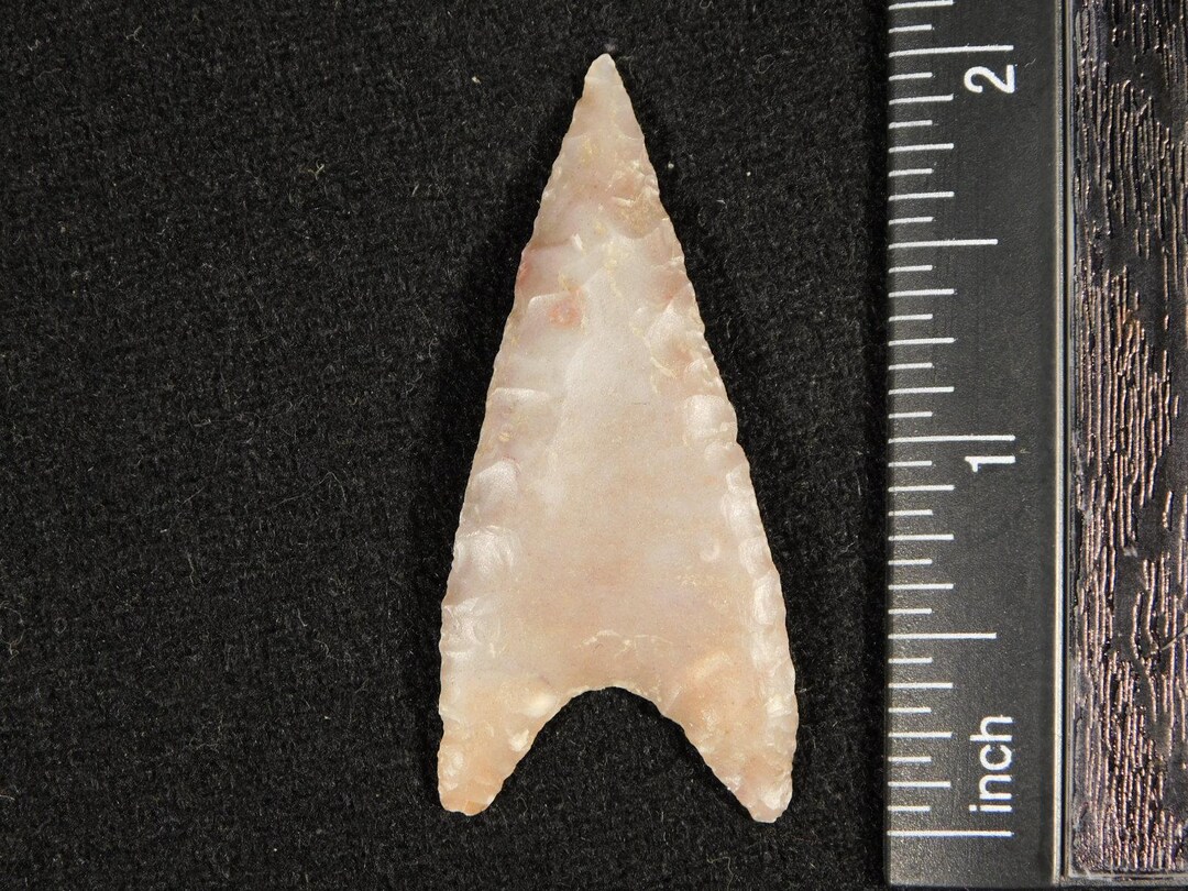 Ancient HOLLOW BASE Form Arrowhead Atlatl Point or Flint Artifact 9.22 ...