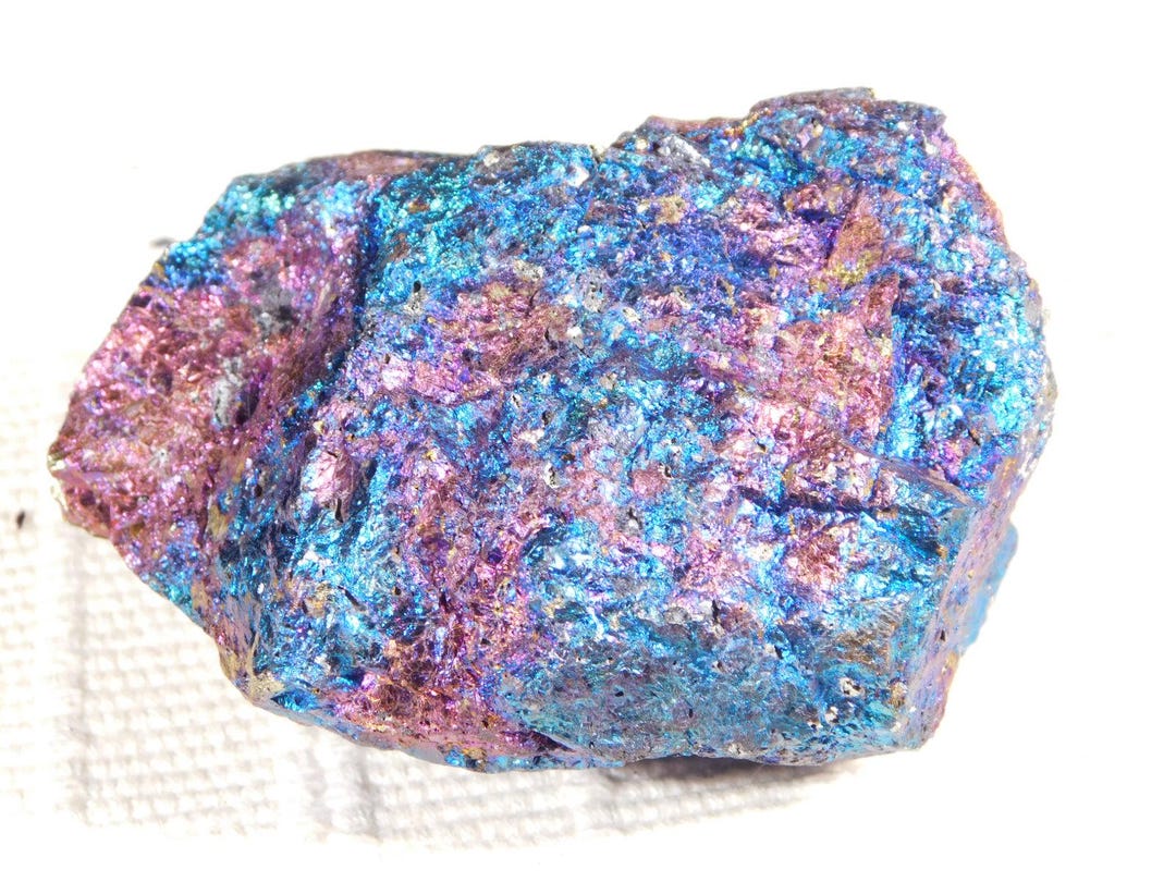 Big! Bright IRIDESCENT Peacock Copper Chalcopyrite or Peacock Ore ...