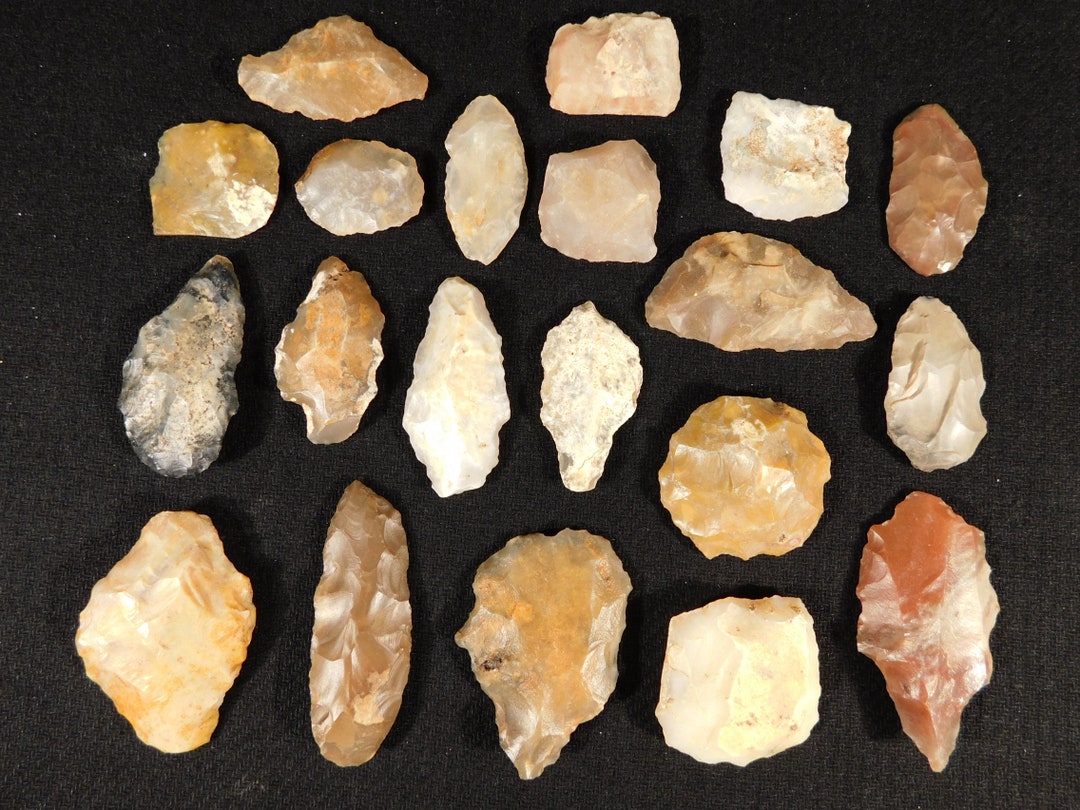 Big Lot of TWENYT 120,000 to 20,000 Year Old Early Man Aterian ...