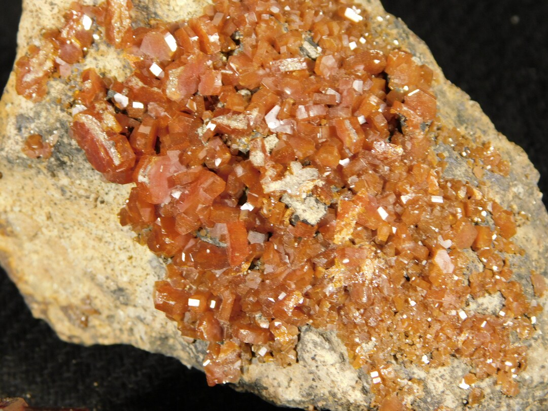 TWO Dark ORANGE Vanadinite Crystal Clusters From Morocco 150gr - Etsy