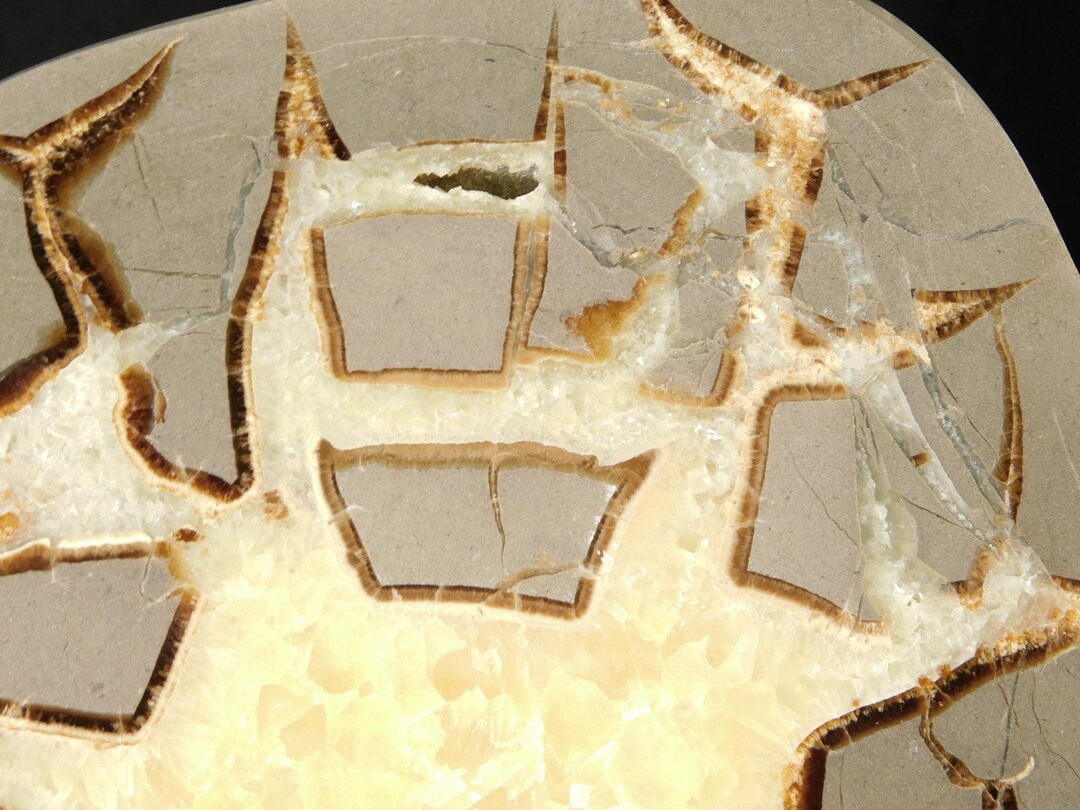 Polished SEPTARIAN Nodule Slab With a Neat Lighting Like Pattern Utah ...