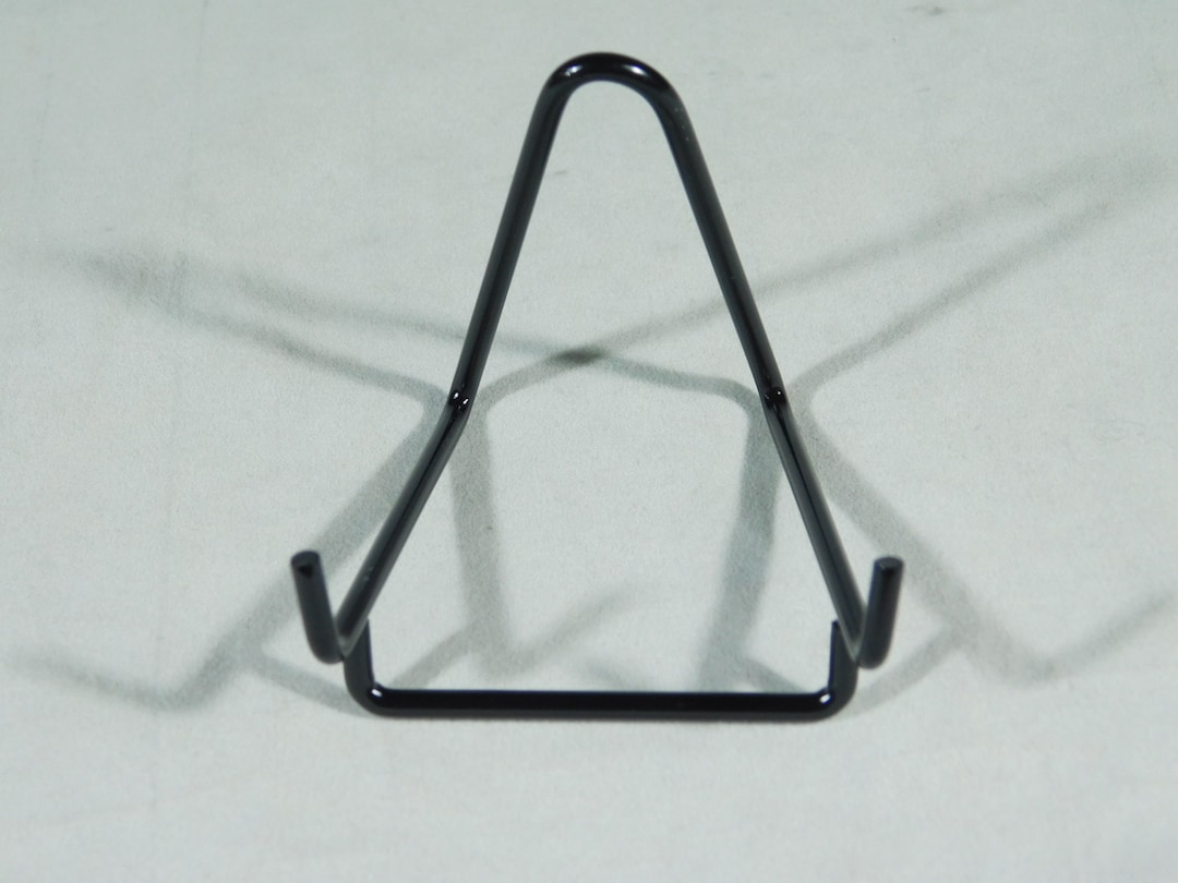 Easel Stand Mini Size Black Metal for Plates, Artifacts Fossils and ...