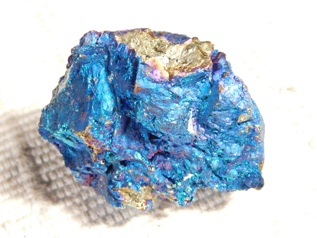 Bright IRIDESCENT Purple and Blue Peacock Copper Chalcopyrite Peacock ...