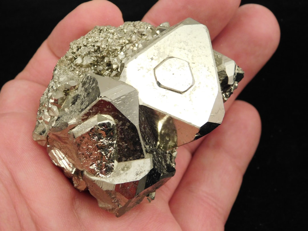 PYRAMID Shaped Crystals Tetrahedron PYRITE Crystal Cluster Peru 228gr ...