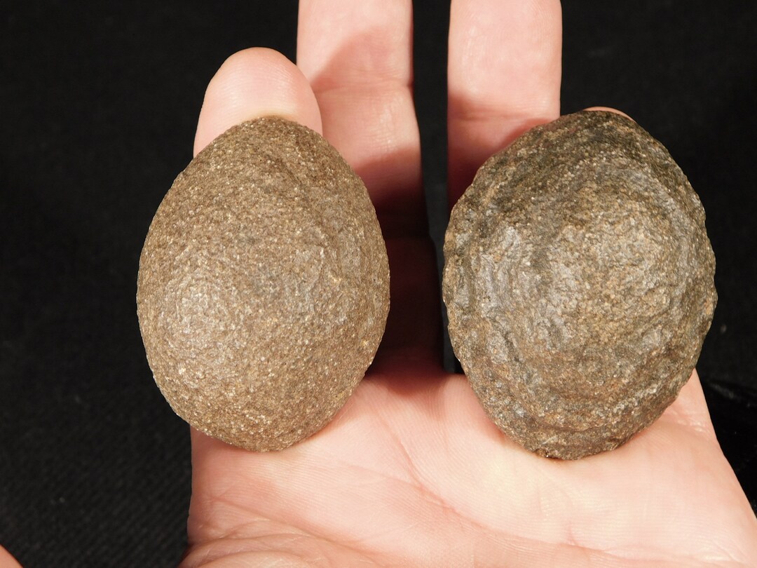 Larger! Moqui Marble or Shaman Stone PAIR 100% Natural From Utah 171gr ...