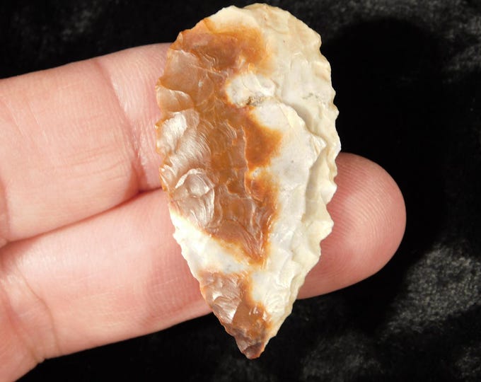 Ancient SERRATED Round BASE Form Arrowhead or Flint Artifact Niger 3.07 ...