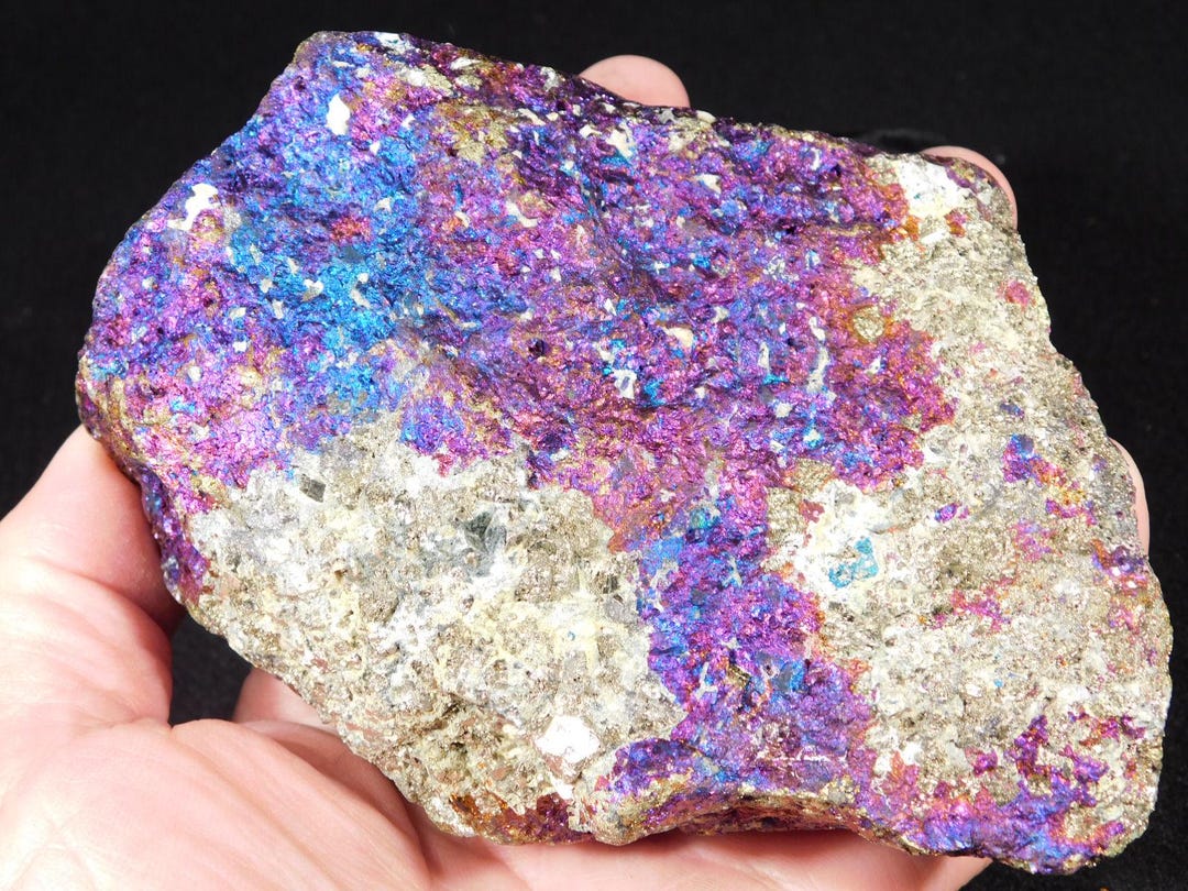 HUGE! Bright IRIDESCENT Peacock Copper Chalcopyrite or Peacock Ore ...
