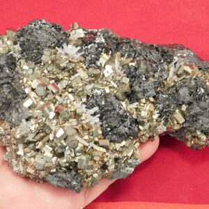 BIG Sphalerite Crystal Cluster With Pyrite Crystal CUBES & Quartz ...