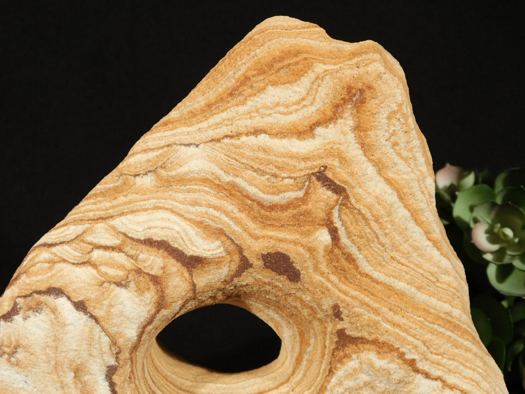 Larger! Abstract Navajo PICTURE Stone ARCH Sculpture With Hematite ...