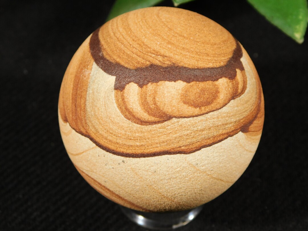 Navajo SANDSTONE SPHERE With Lines of Hematite From Utah 158gr - Etsy