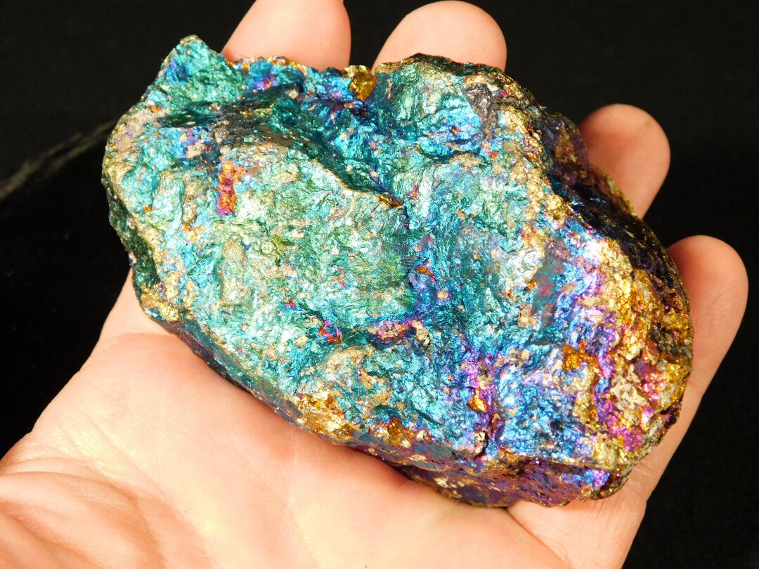 Big! Bright IRIDESCENT Peacock Copper Chalcopyrite or Peacock Ore ...