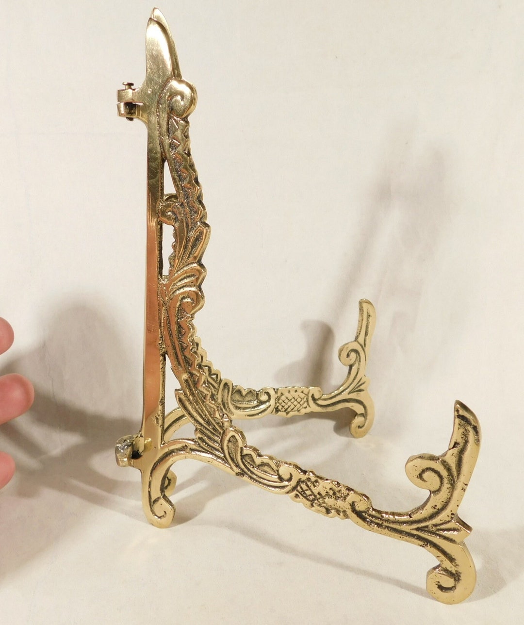 Easel Display Stand Decorative Design Solid Brass Folding Large Size - Etsy