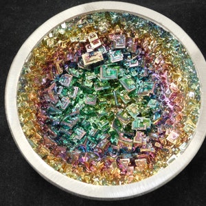 Big Hollow Half Sphere Full of Super Symmetrical BISMUTH Crystals 428gr ...