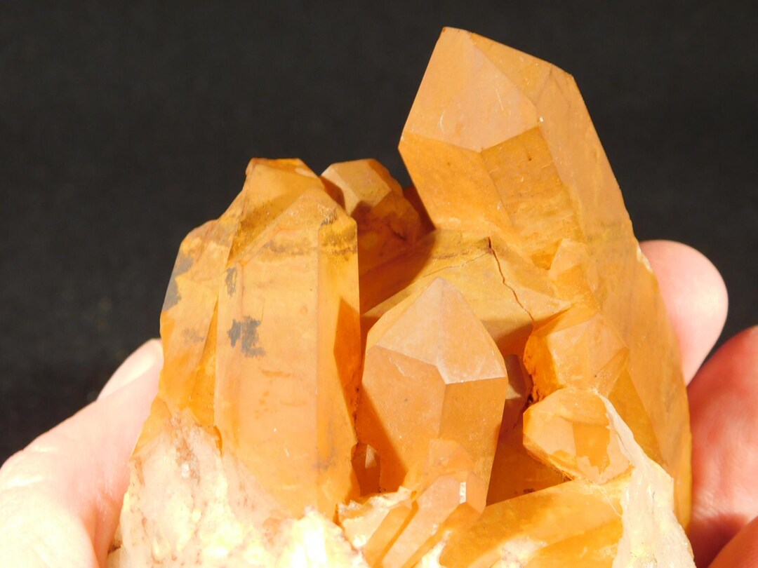 GOLDEN Healer Quartz Crystal Cluster 100% Natural Brazil 341gr - Etsy