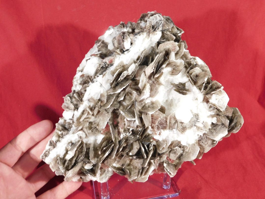HUGE! MICA / Muscovite Crystal Cluster on a Cleavelandite Matrix ...