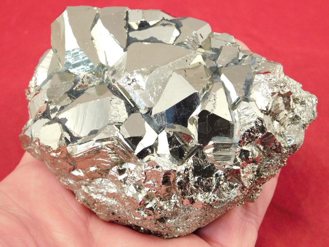 PYRAMID Shaped Crystals! Big Tetrahedron PYRITE Crystal Cluster Peru ...