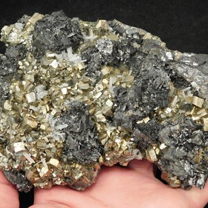 BIG Sphalerite Crystal Cluster With Pyrite Crystal CUBES & Quartz ...