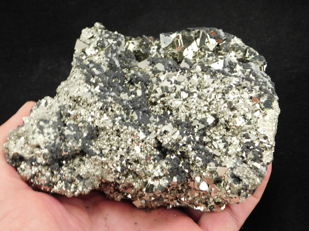 PYRAMID Shaped Crystals BIG Tetrahedron PYRITE Crystal Cluster Peru ...