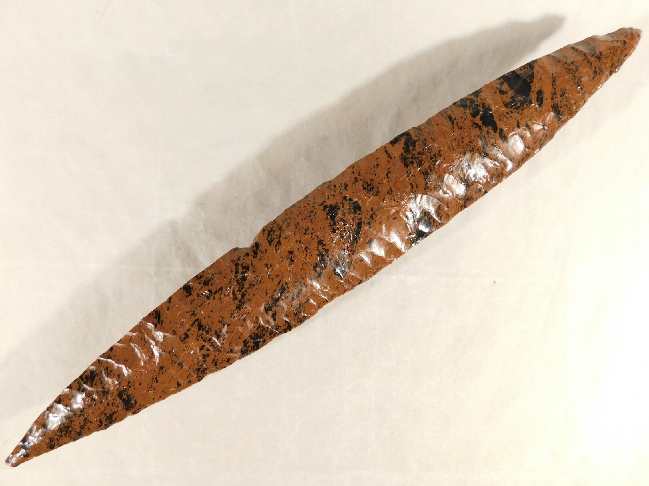 Huge! Ancient COLIMA Mahogany Obsidian Blade Knife or Spear Mexico ...