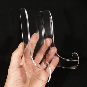 Easel Display Stand Clear Lucite Small Size for Plates, Pictures and ...