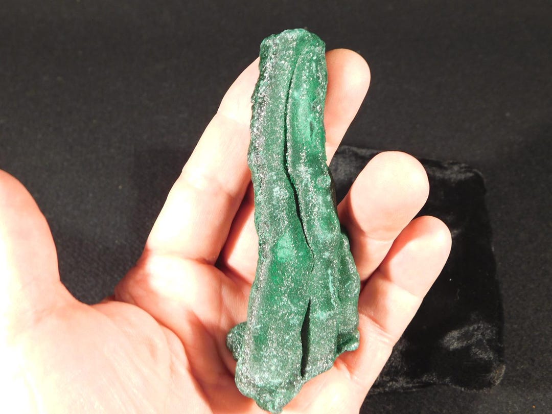 LONG! Malachite CAVE STALACTITE or Stalagmite Cluster From the Congo ...