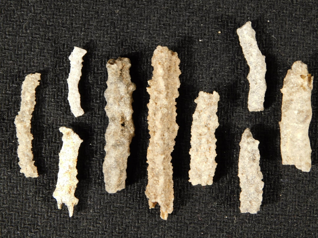 Big Lot of HOLLOW 100% Natural FULGURITE S or Petrified Lighting ...