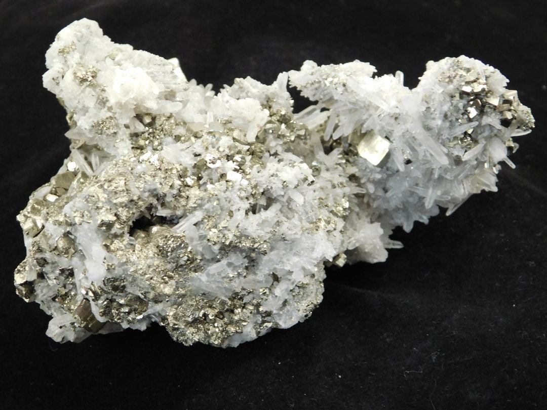 Big! Pyrite Crystal CUBE Cluster With Quartz Crystals! From Peru 584gr ...