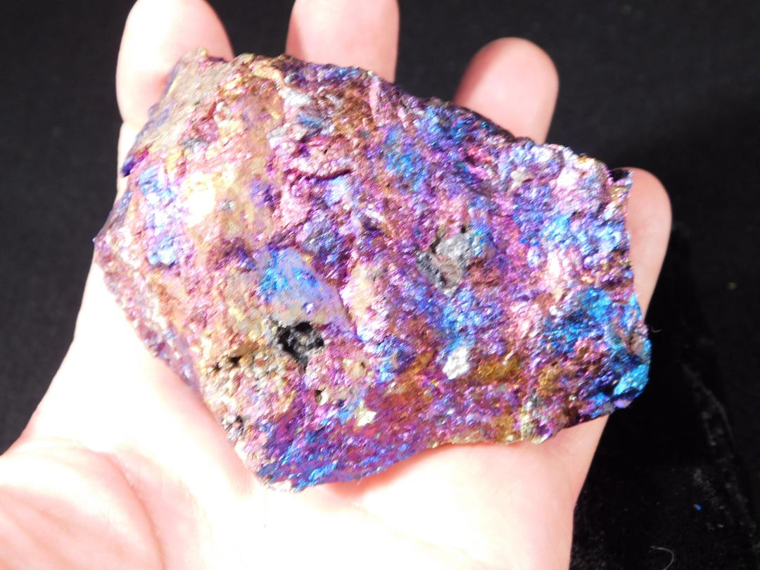 Big! Bright IRIDESCENT Peacock Copper Chalcopyrite Peacock Ore 461gr - Etsy