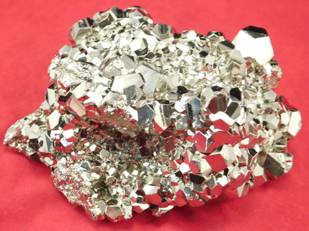 Wow BIG Dodecahedron PYRITE Crystal Cluster Nice and 100% Natural Peru ...