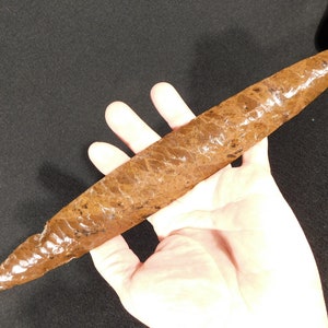 Huge Ancient COLIMA Mahogany Obsidian Blade Knife or Spear Mexico 203gr ...