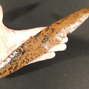 Huge Ancient COLIMA Mahogany Obsidian Blade Knife or Spear Mexico 189gr ...