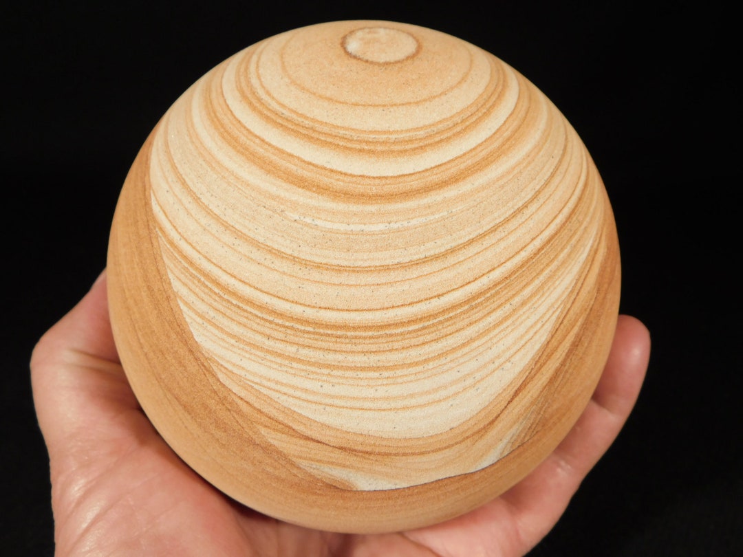 BIG Picture SANDSTONE SPHERE With Lines of Hematite From Utah 2121gr - Etsy