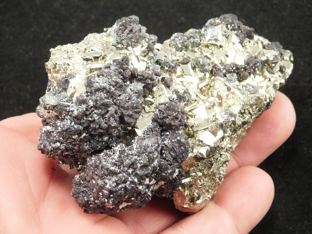 PYRAMID Shaped Crystals! PYRITE Crystal Cluster W/ Sphalerite Crystals ...